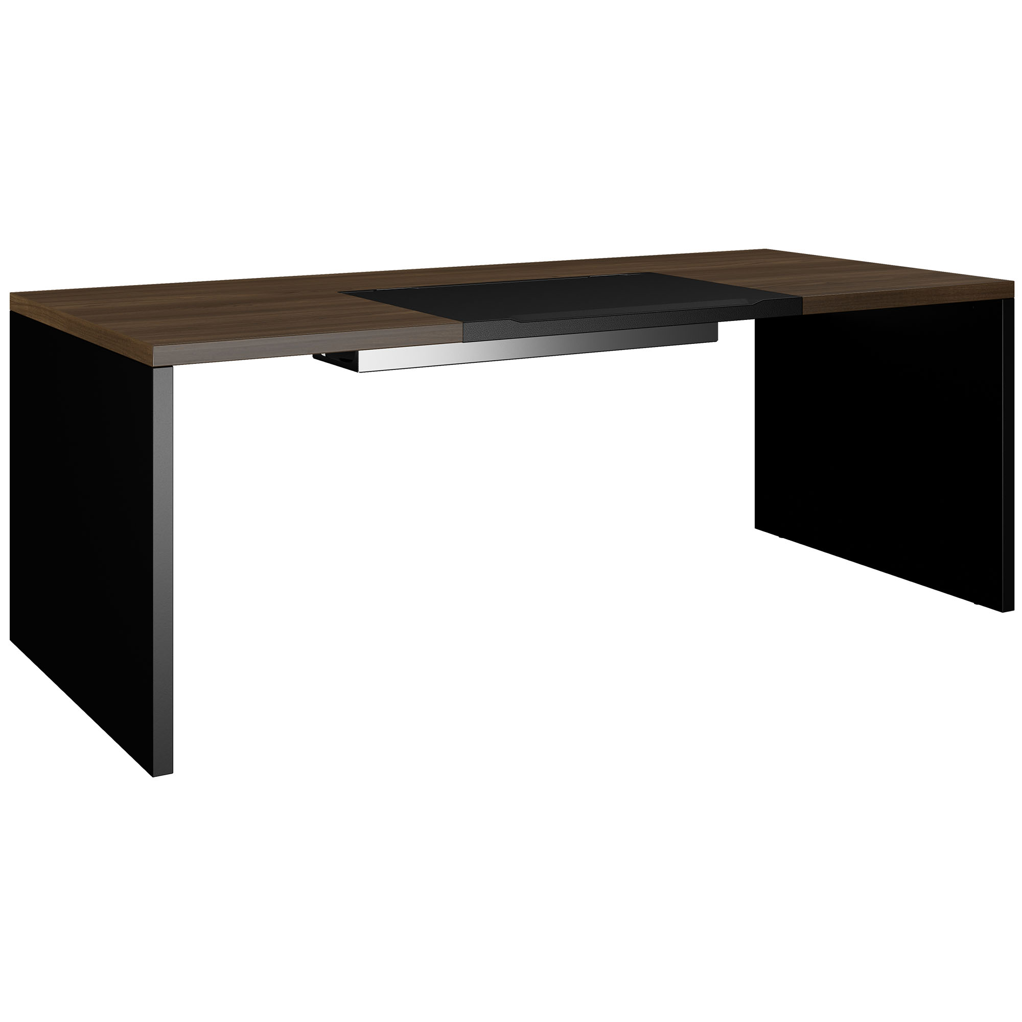 BRALCO SILE Schreibtisch | 1800 - 2000 mm, Wangengestell, Nussbaum ...