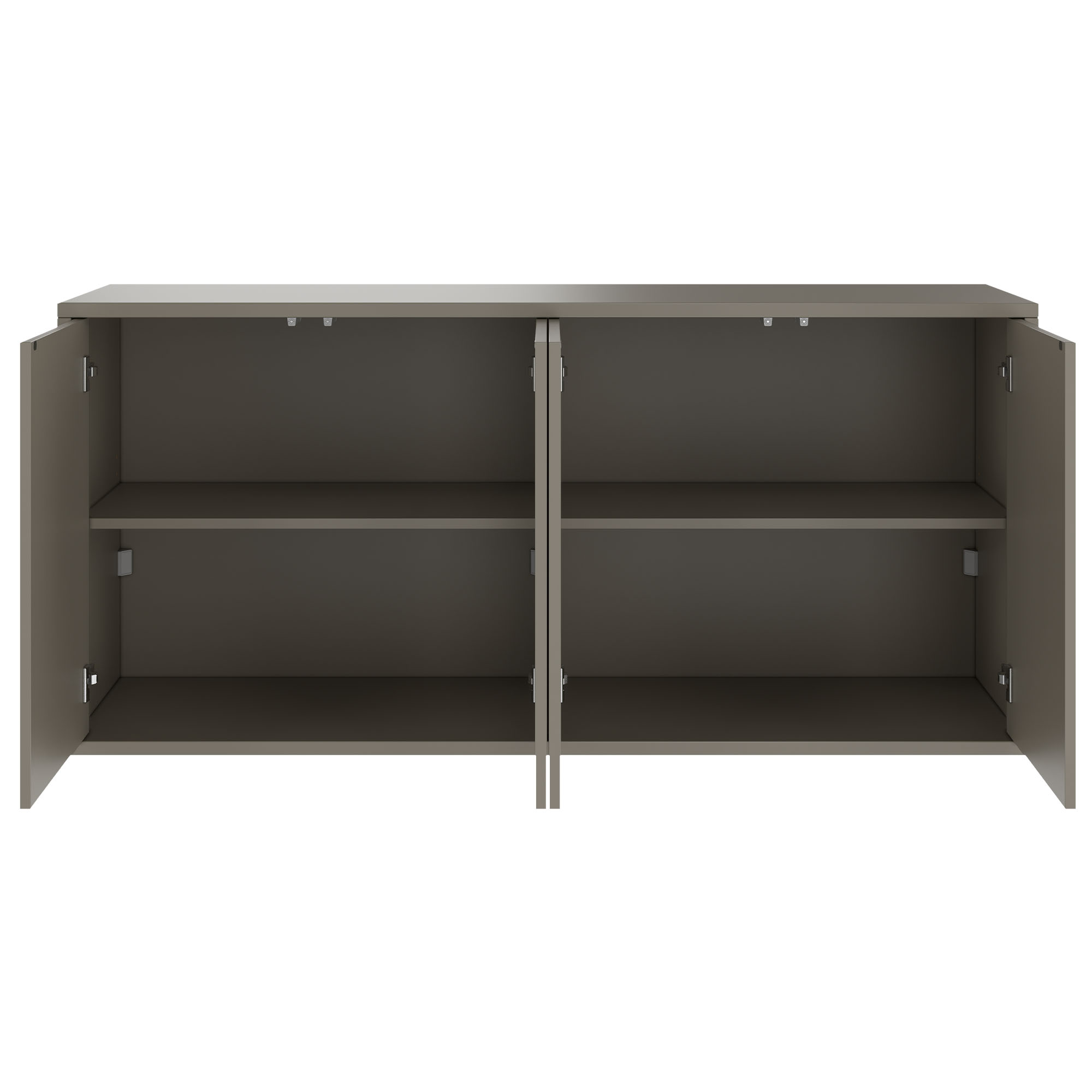 NOVA Sideboard | 2 OH, 1615 x 750 mm, Cubanitgrau | WeberBÜRO
